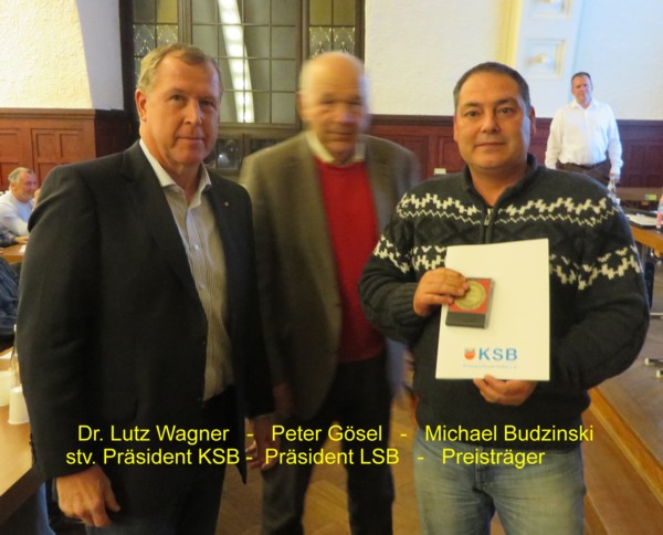 Auszeichnung für Michael Budzinski • VfL Eintracht 67 Gotha e.V.